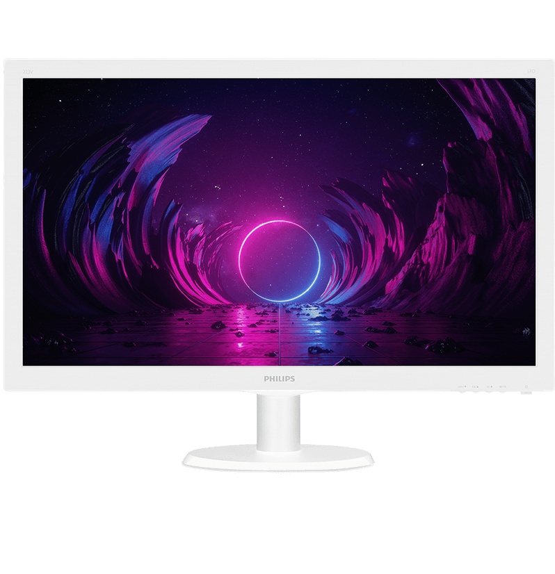 Monitor Branco Philips, 21.5 Pol, Full HD, LED, LCD VA, HDMI/VGA ...